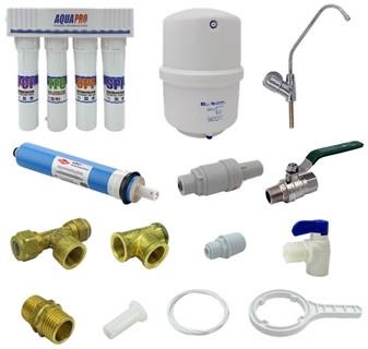 Aqua Wise - RO-Multi, 4 Stage U-Sink System, 50GPD,